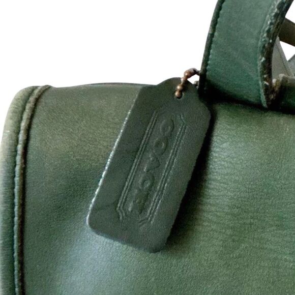 Coach | Bags | Vintage Coach Green Leather Weekend Backpack Rucksack ...